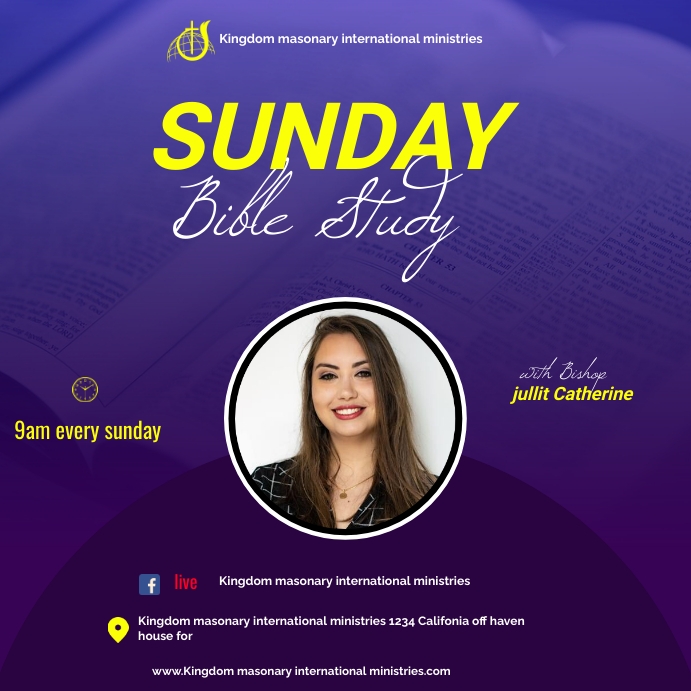 bible study flyer poster template | PosterMyWall