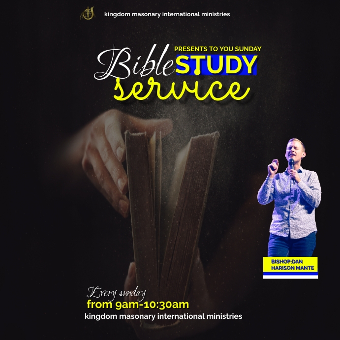 BIBLE STUDY FLYER POSTER TEMPLATE | PosterMyWall