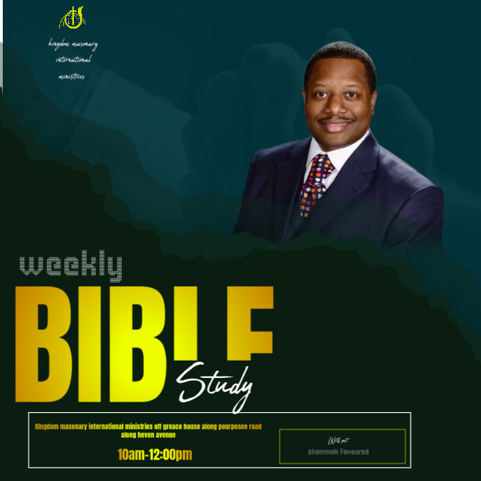 bible study flyer poster template | PosterMyWall