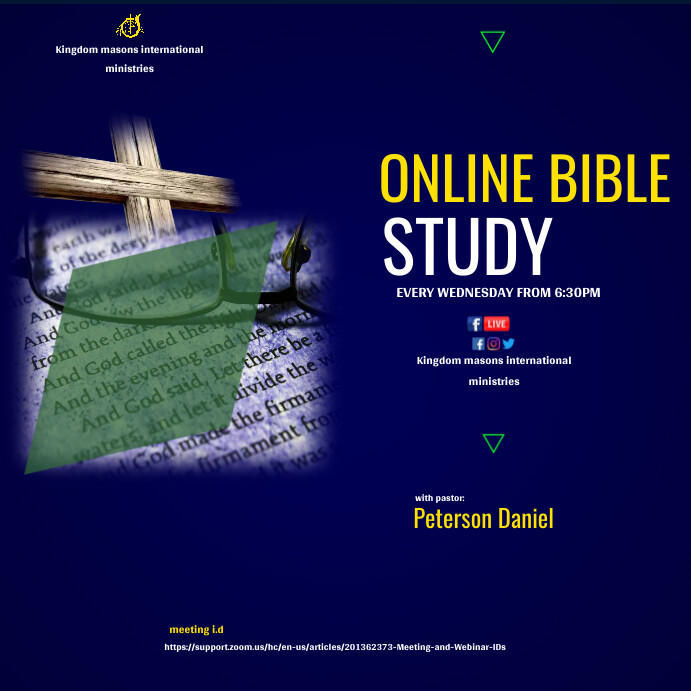 bible study flyer poster template | PosterMyWall
