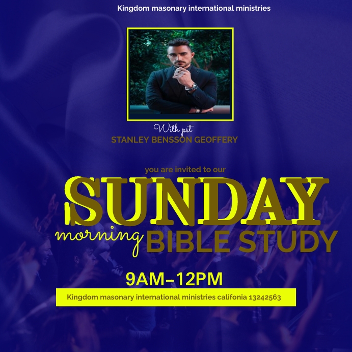 bible study flyer poster template | PosterMyWall