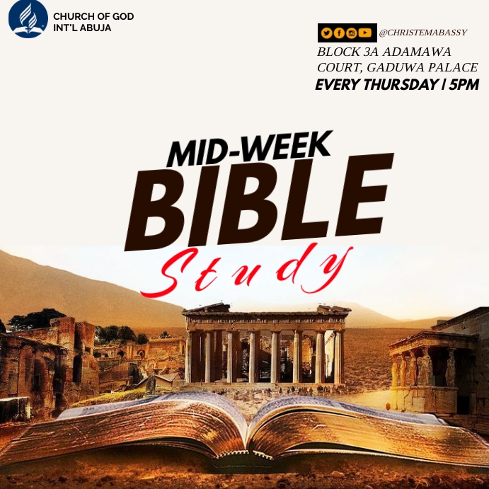 bible study flyer template | PosterMyWall