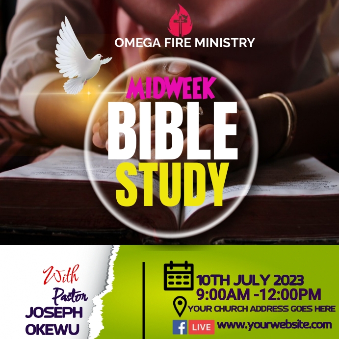 bible study flyer template | PosterMyWall