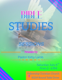 Red Bible Study Event Flyer Template | PosterMyWall