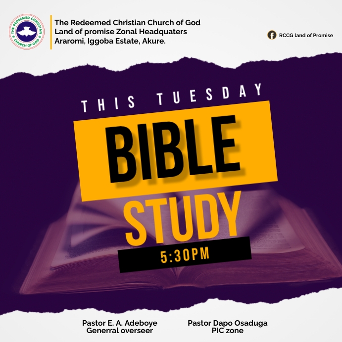 Bible Study Flyer template | PosterMyWall