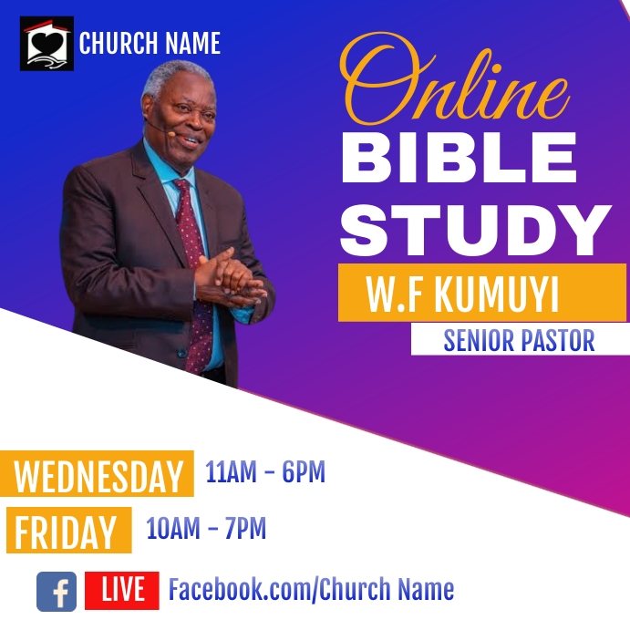 Bible study flyer Template | PosterMyWall