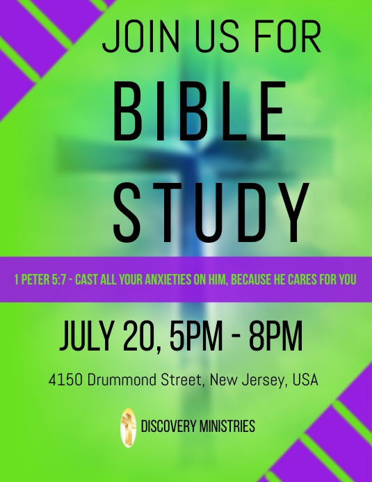 Bible Study Flyer Template | PosterMyWall