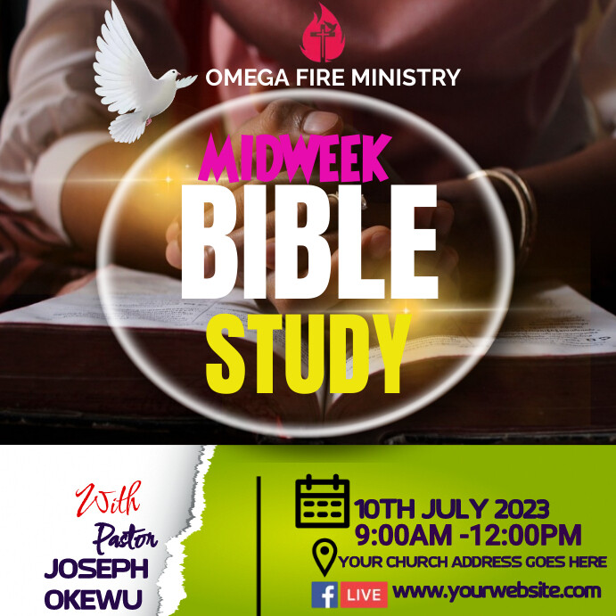 bible study flyer template | PosterMyWall