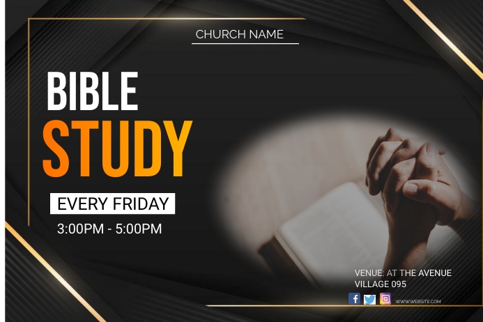 Bible Study Flyer Templates | PosterMyWall