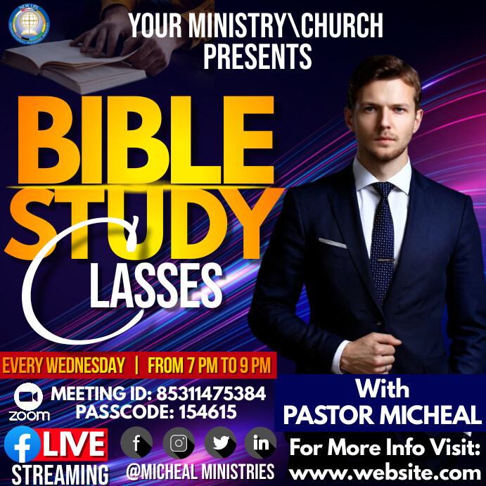 Modèle Bible Study Instagram Post | PosterMyWall