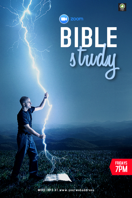 Bible Study Online Template | PosterMyWall