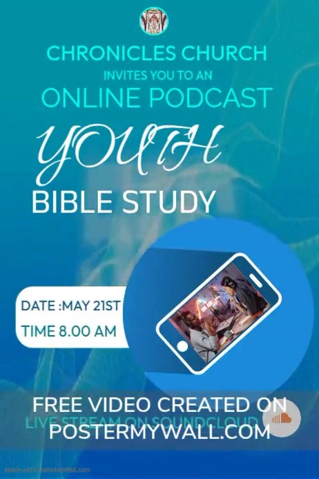 Bible Study Podcast Invite Template | PosterMyWall