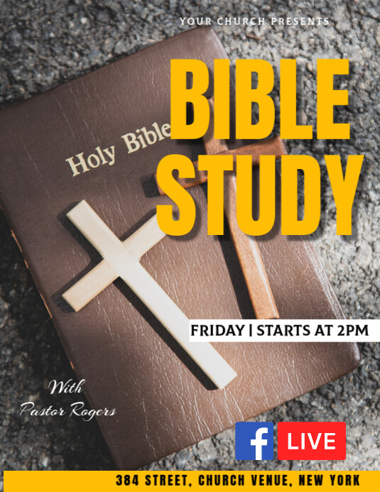 Bible study post Template | PosterMyWall