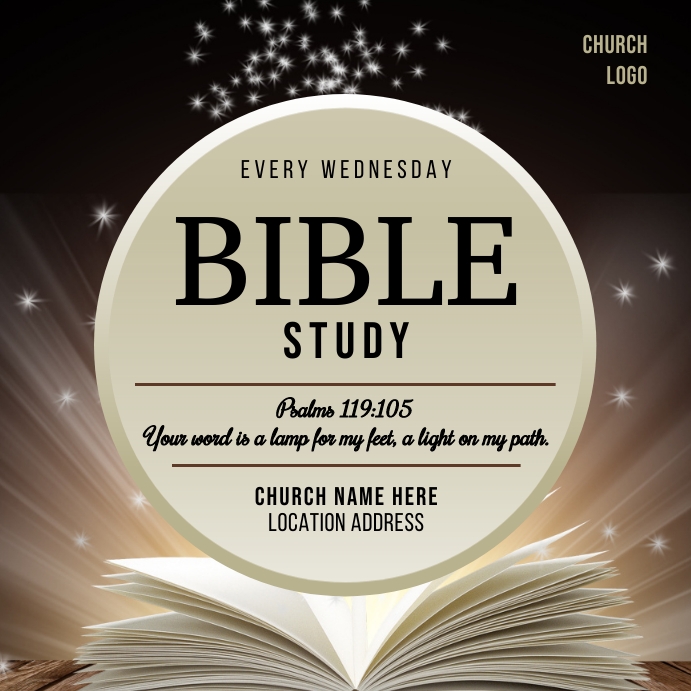 bible study post template | PosterMyWall