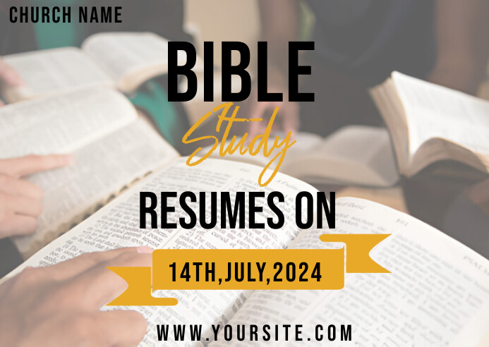 Bible Study Poster Ad Design Template | PosterMyWall