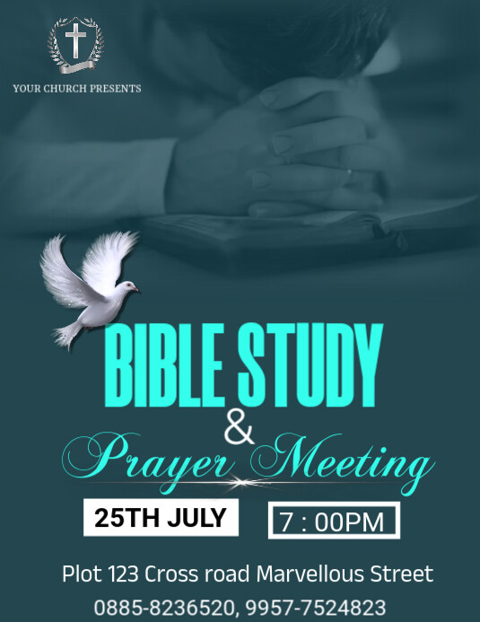 BIBLE STUDY POSTER Template | PosterMyWall