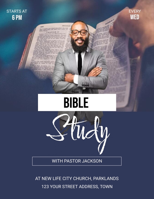 BIBLE STUDY POSTER Template | PosterMyWall