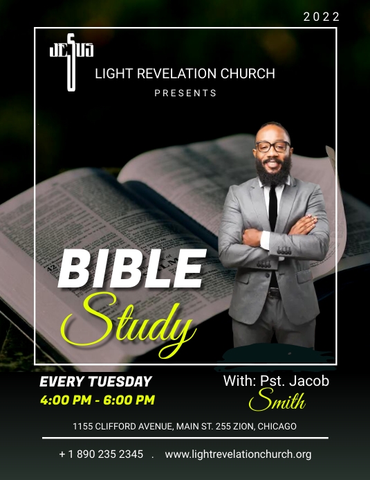 BIBLE STUDY POSTER Template | PosterMyWall