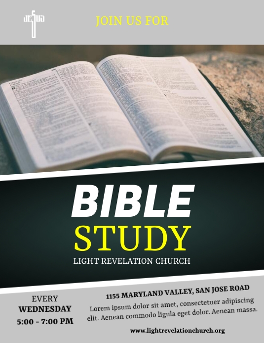 BIBLE STUDY POSTER Template | PosterMyWall