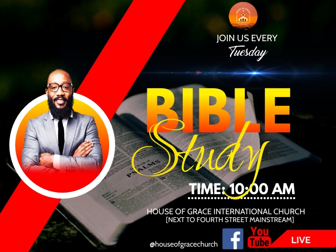 Bible study poster Template | PosterMyWall