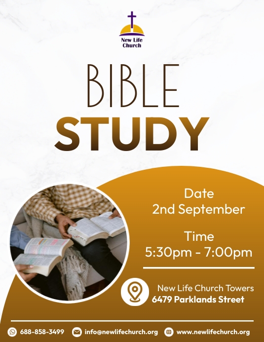 Bible study poster Template | PosterMyWall