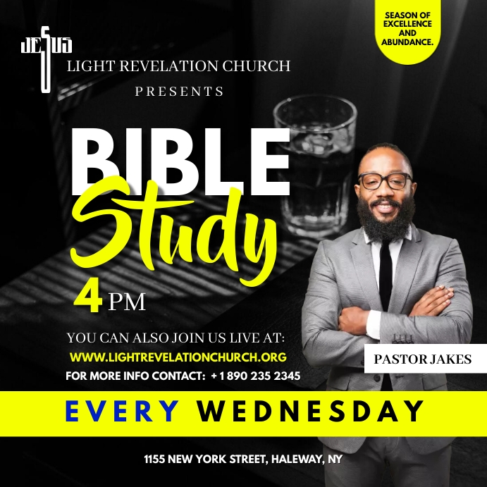 Copy of BIBLE STUDY POSTER | PosterMyWall