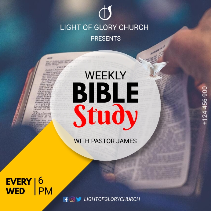 Plantilla de BIBLE STUDY POSTER | PosterMyWall