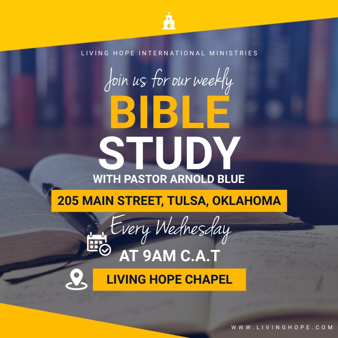 Bible Study poster Template | PosterMyWall