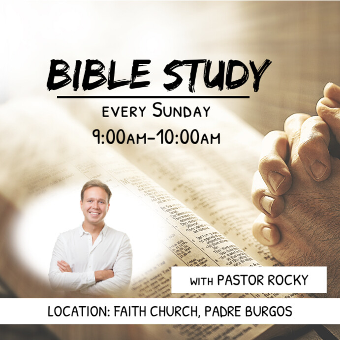 Bible study poster Template | PosterMyWall