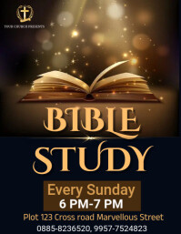 BIBLE STUDY POSTER Template | PosterMyWall