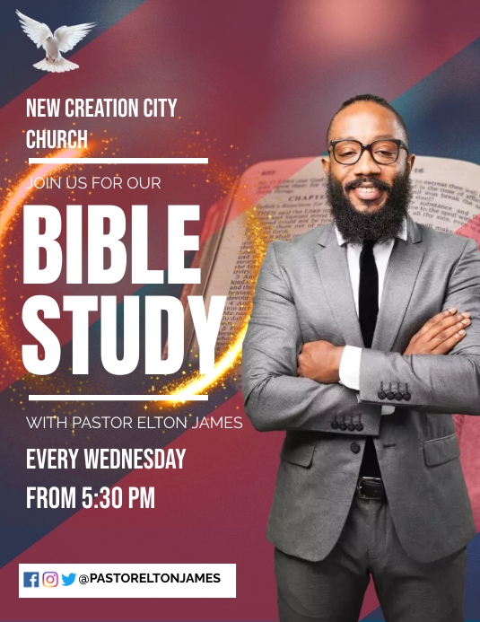 BIBLE STUDY POSTER Template | PosterMyWall