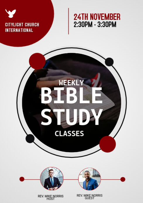 bible study poster design Template | PosterMyWall