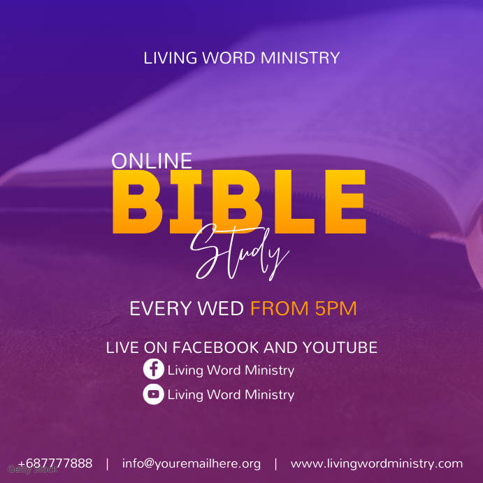 Bible study poster Templat | PosterMyWall
