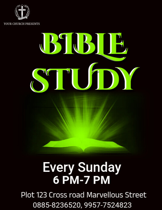 Copy of BIBLE STUDY POSTER | PosterMyWall