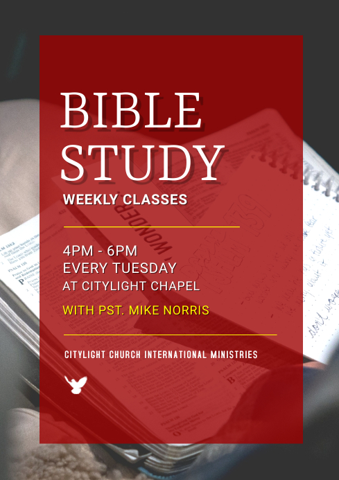 bible study poster design Template | PosterMyWall