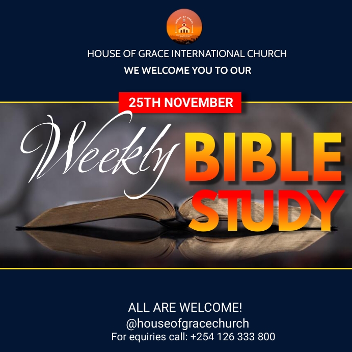 bible study poster Template | PosterMyWall