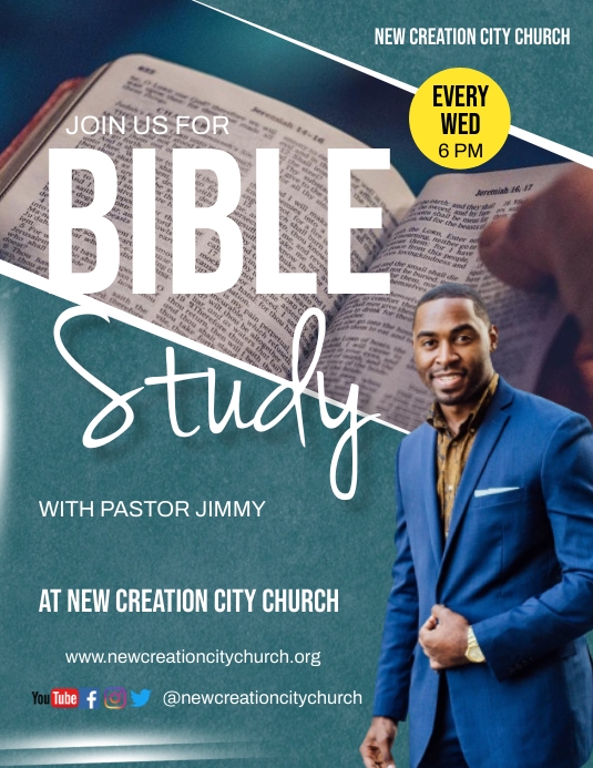 BIBLE STUDY POSTER Template | PosterMyWall
