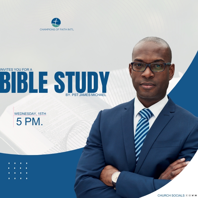 bible study poster Template | PosterMyWall