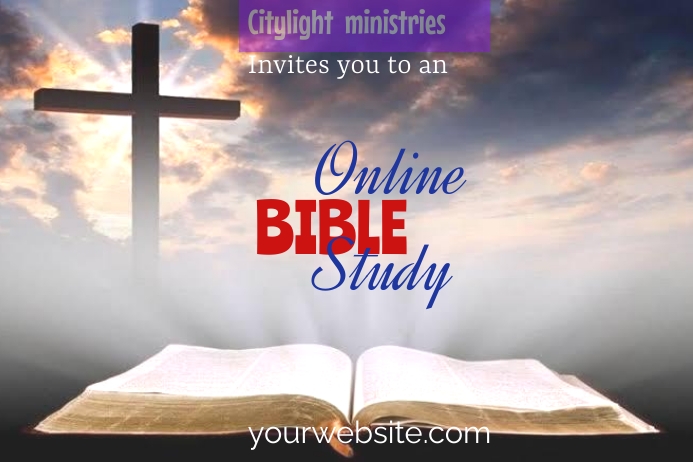Bible study poster Template | PosterMyWall