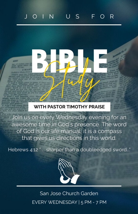 Poster Studi Alkitab Templat | PosterMyWall