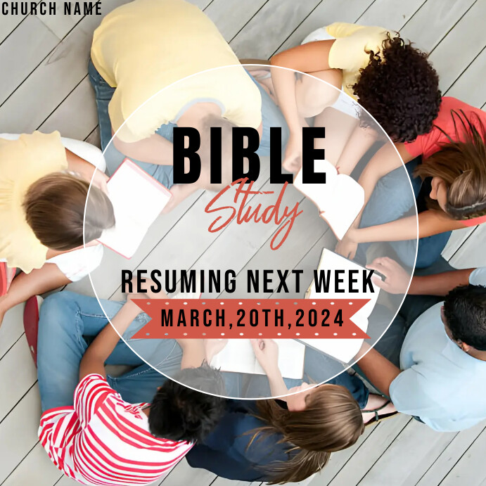 Bible study poster Template | PosterMyWall