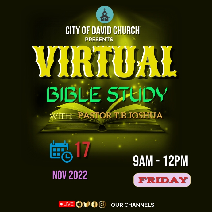 Copy of BIBLE STUDY POSTER | PosterMyWall