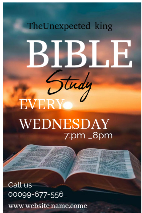 Bible study poster Template | PosterMyWall