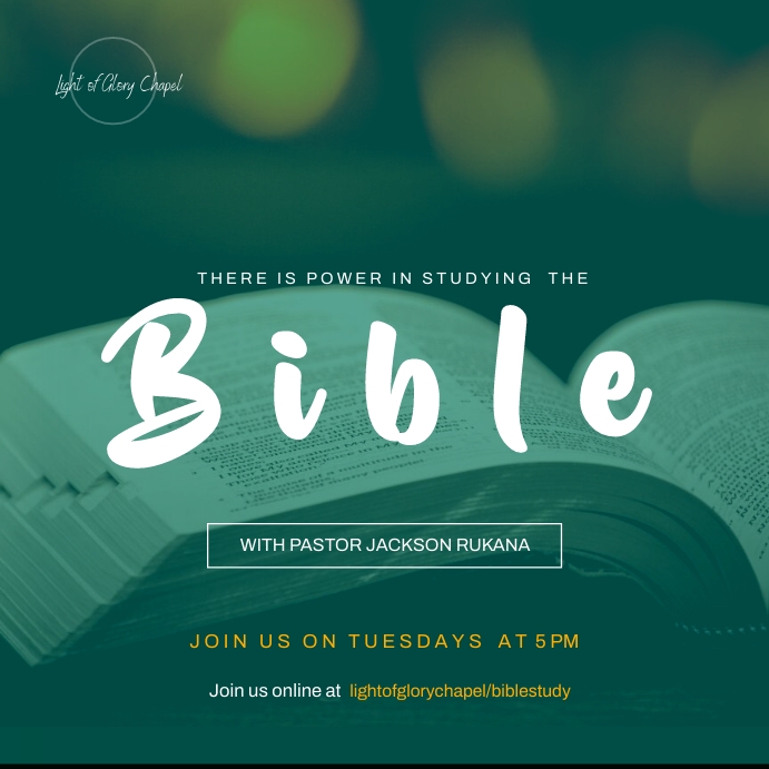 BIBLE STUDY POSTER Template | PosterMyWall