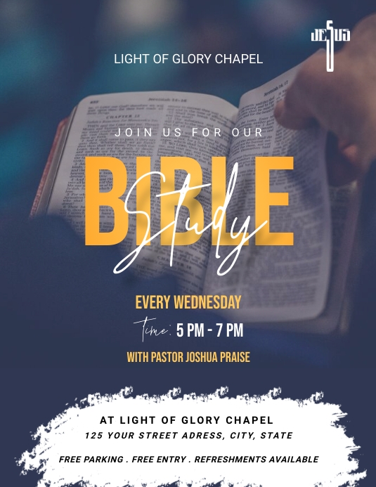 BIBLE STUDY POSTER Template | PosterMyWall