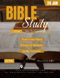 BIBLE STUDY POSTER Template | PosterMyWall