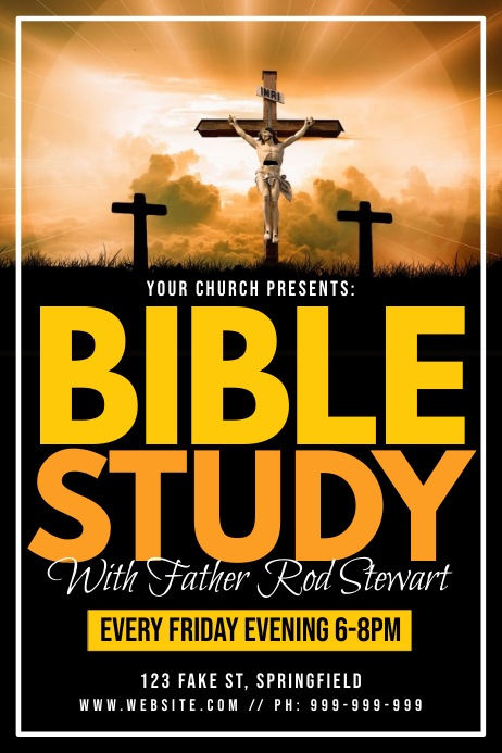 Copy of Bible Study Poster | PosterMyWall
