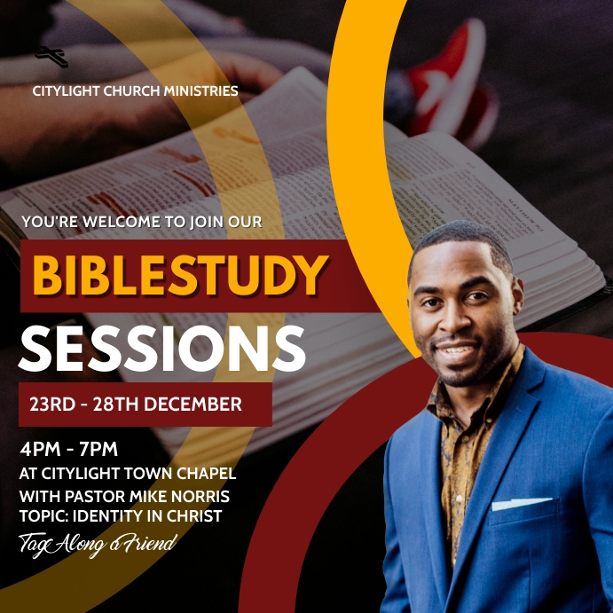 bible study poster design Template | PosterMyWall