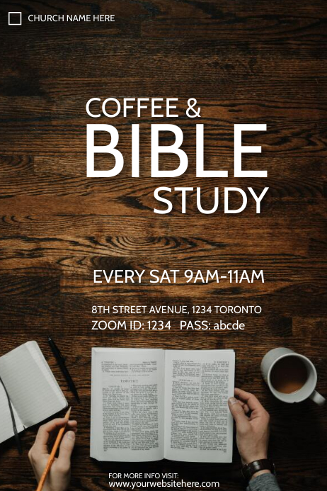 bible study poster Template | PosterMyWall