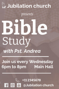 bible study design template | PosterMyWall